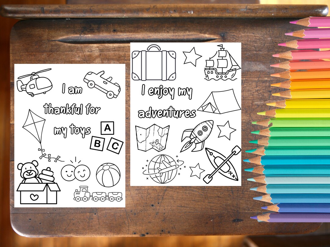 Children's A4 Printable Coloring Book/ Simple Coloring Pages for ...