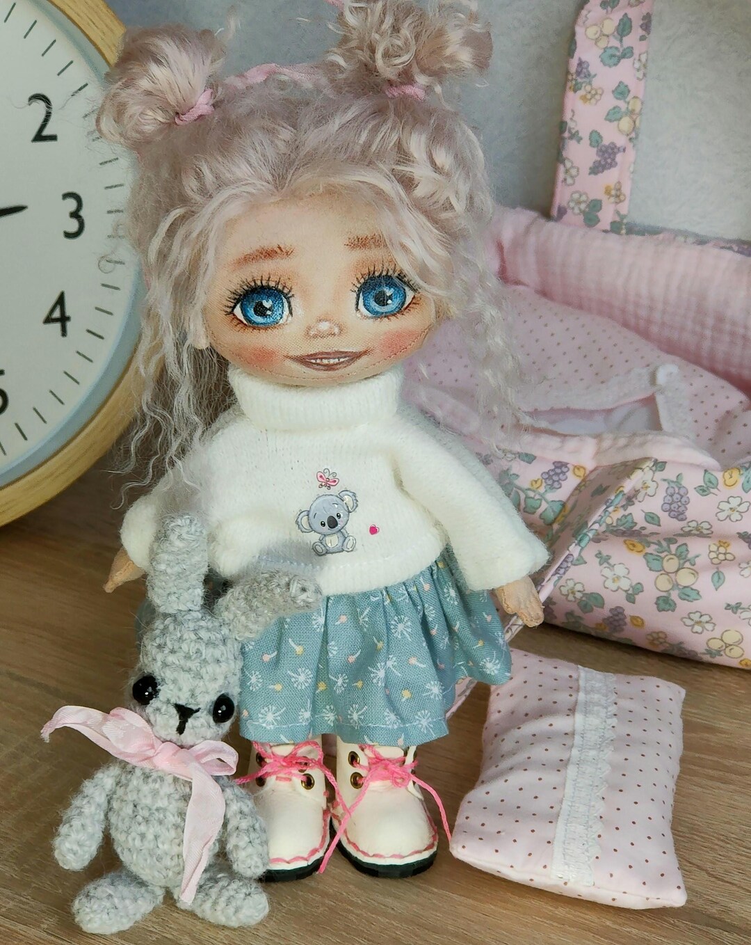 Handmade Textile Doll.play Set. Reg Doll. - Etsy