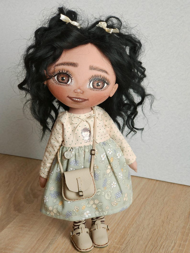Ooak Doll. Textile Doll. Fabric Doll With Wardrobe. Rag Soft Doll ...