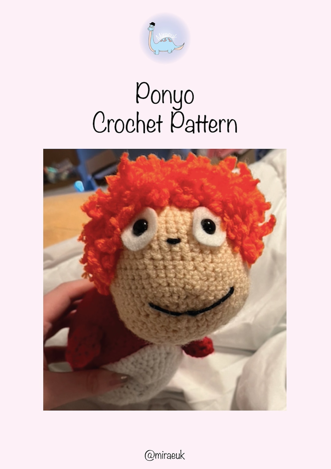 Studio Ghibli Ponyo Crochet Pattern - Etsy