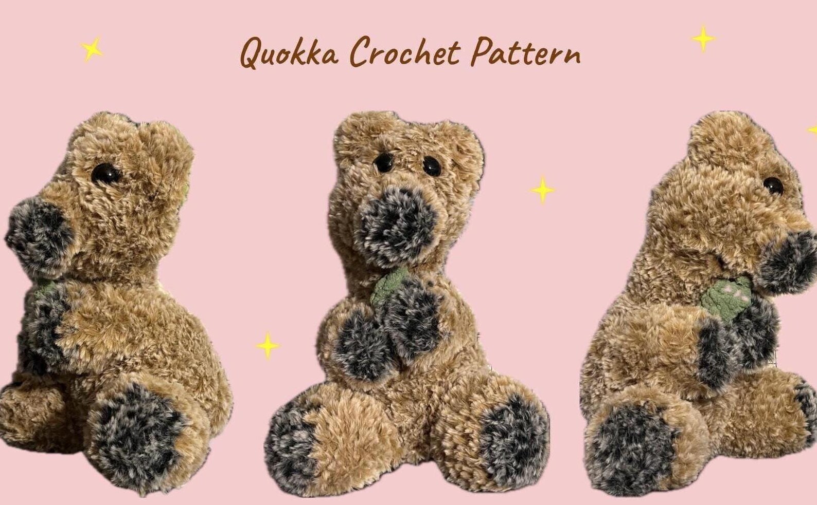 Fluffy Quokka - Crochet Pattern! - Etsy