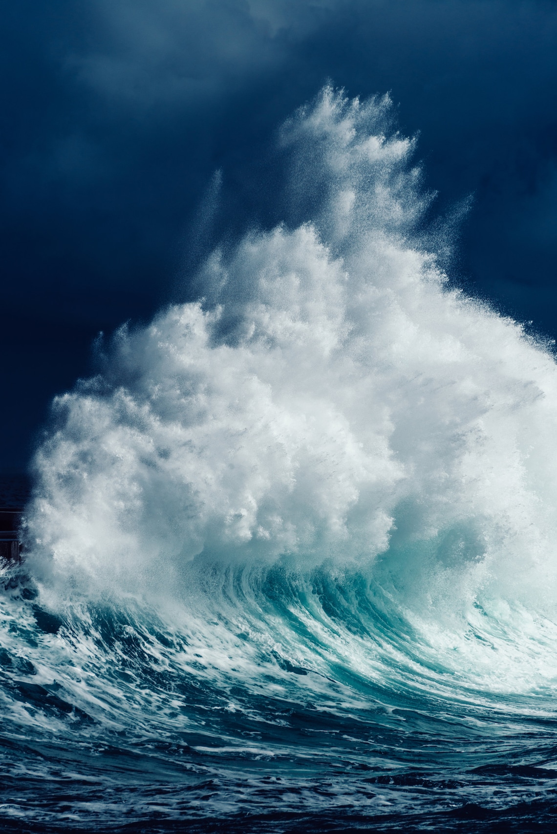 Majestic Ocean Wave Cresting Powerfully Under Stormy Skies - Etsy