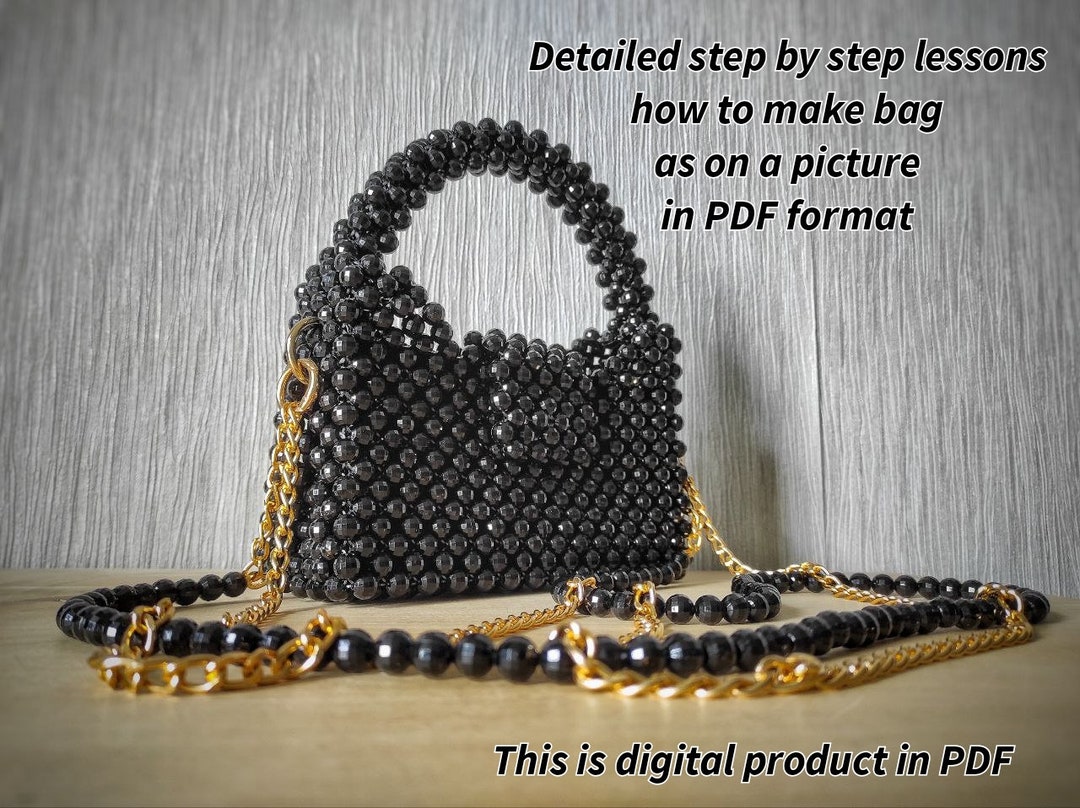 PDF Beaded Bag Pattern | Beading Pattern | Luxury Beaded Bag | DIY Bag Tutorial | Craft Gift for ...