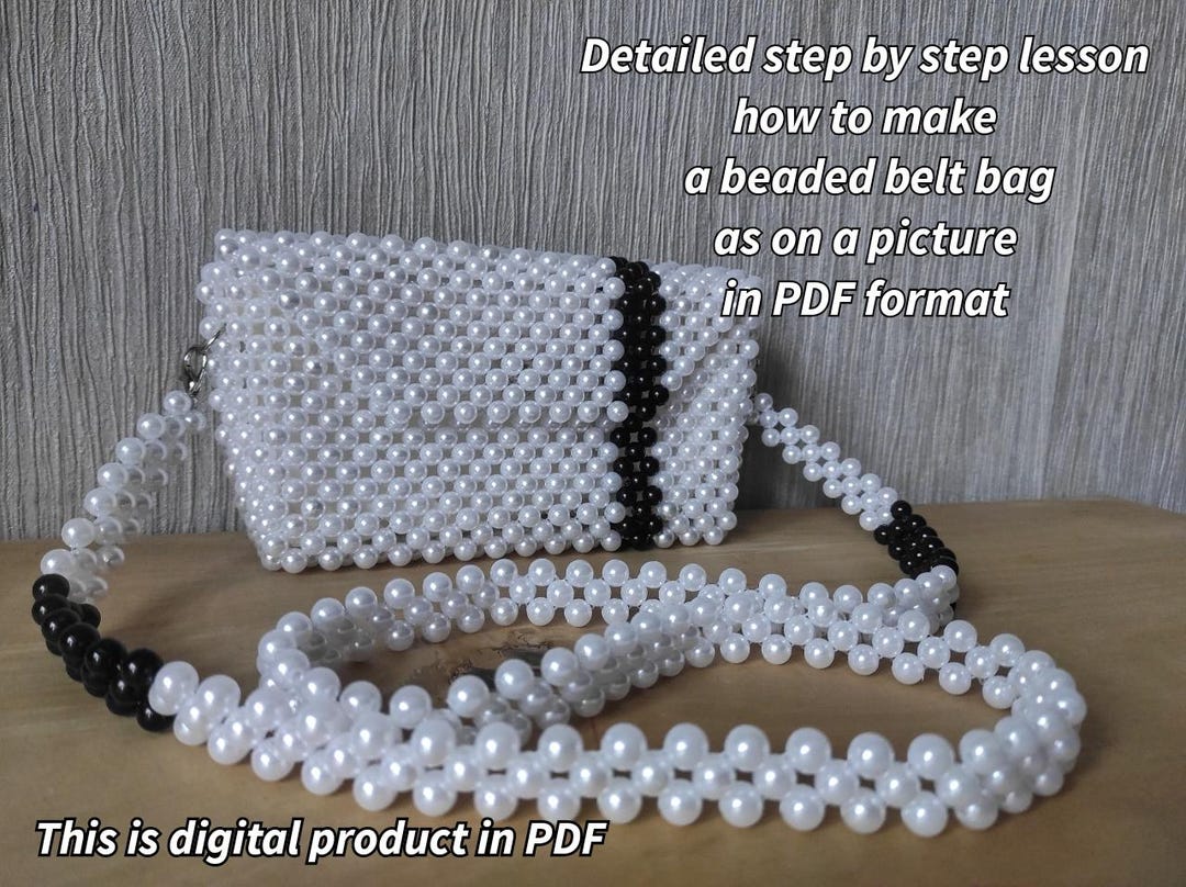 PDF Beaded Bag Pattern | Beading Pattern | Belt Bag Pattern | DIY Bag ...