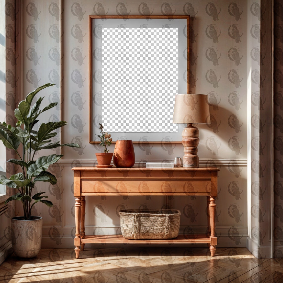 Terracotta Poster Frame Mockup Bundle, 8 PNG Files, Canva or Photoshop ...