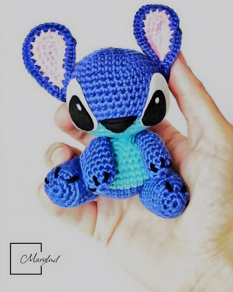 Adorable Stitch Crochet Pattern DIY Kit Easy to Follow Little Amigurimi ...