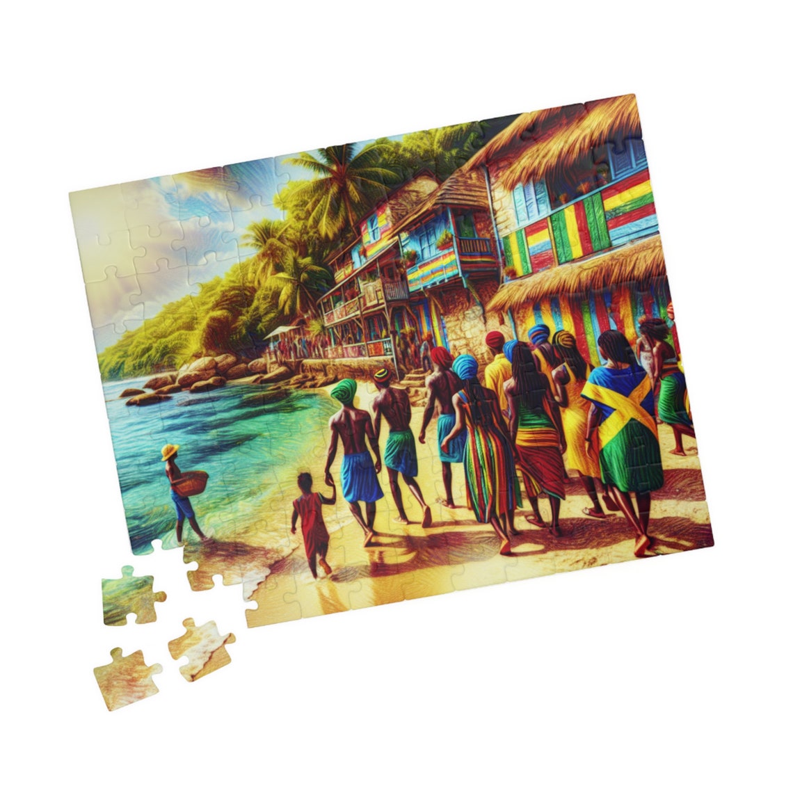 Island People Puzzle (110, 252, 520, 1014-piece) - Etsy