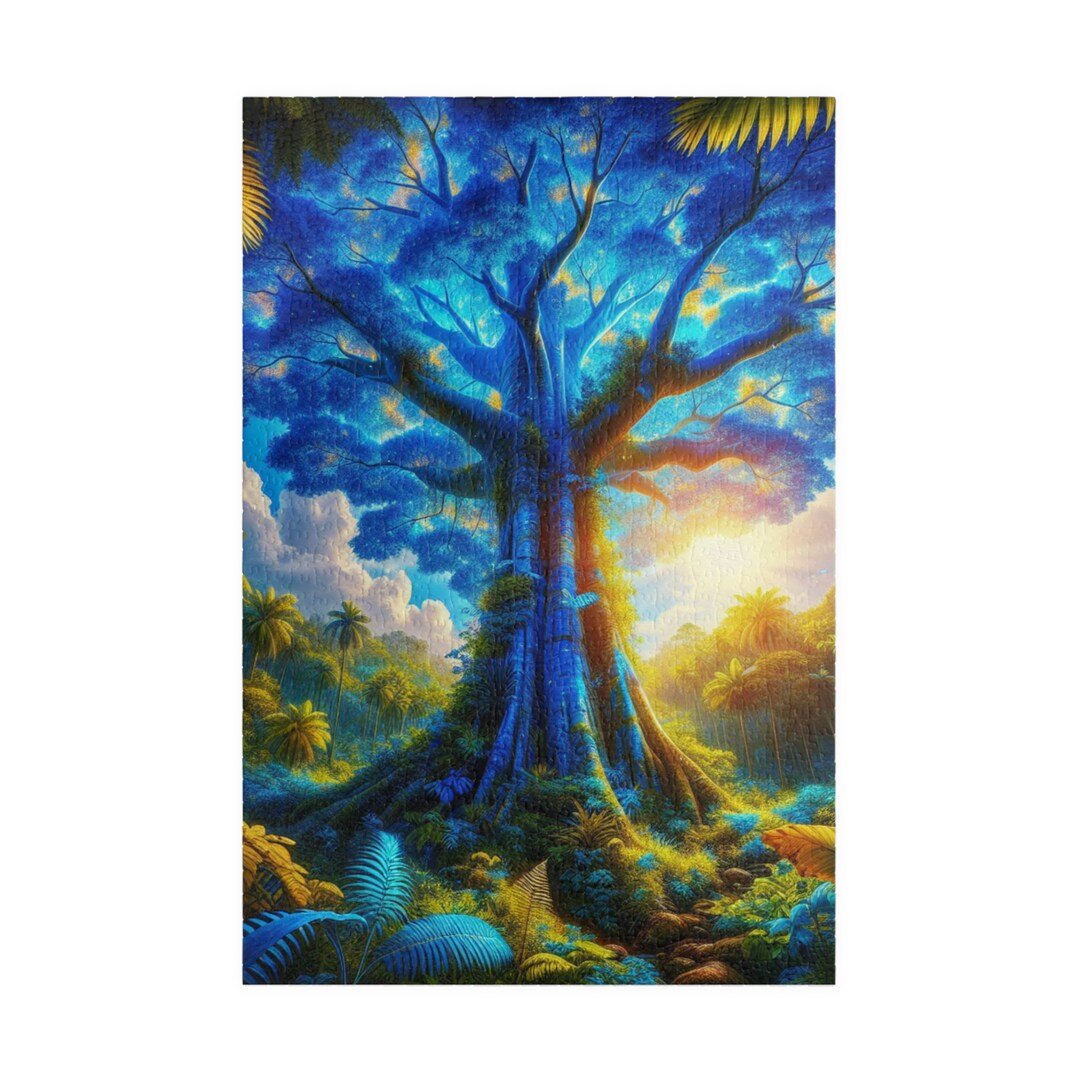 Jamaica Blue Mahoe Tree Puzzle 110, 252, 520, 1014-piece - Etsy