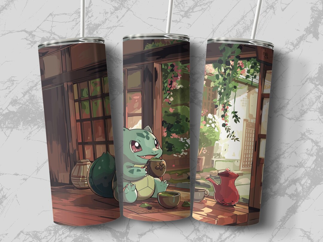 Unique 3D Pokemon Tumbler Design, 3D Pokemon Tumbler Wraps 20oz Skinny ...