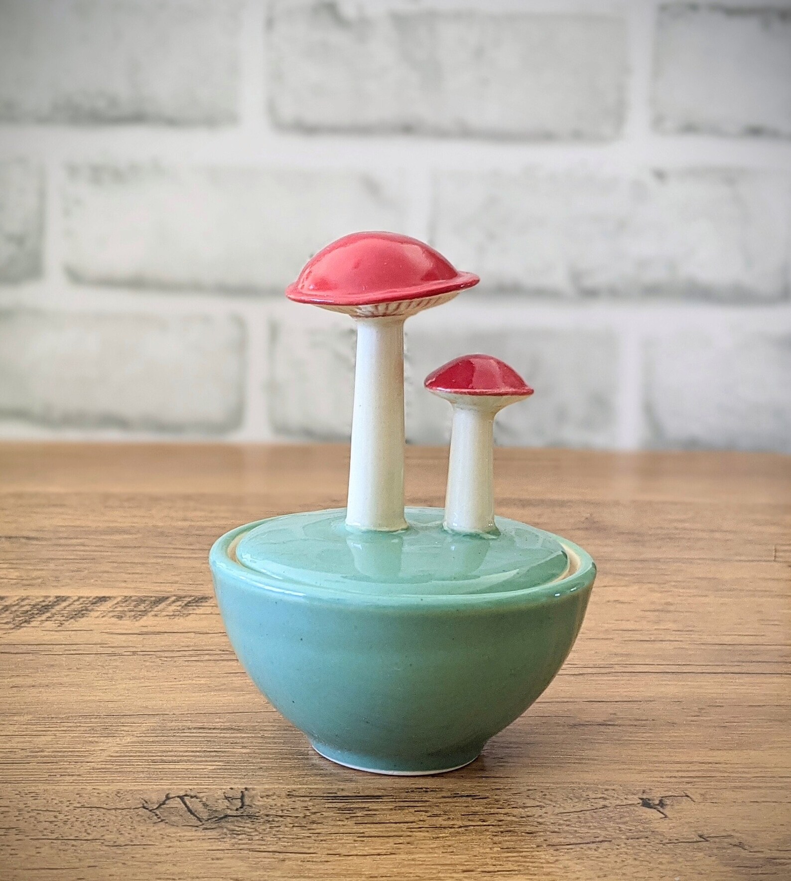 Mushroom Salt Cellar Jade - Etsy