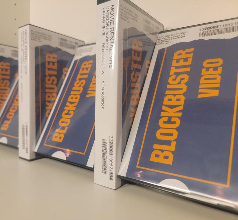 Retro VHS Rental Clamshell Case – Blockbuster & Hollywood Video ...