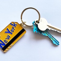 NYC Subway Series Key Chain, Fun Perfect New Yorker Gift Key Chain Five ...