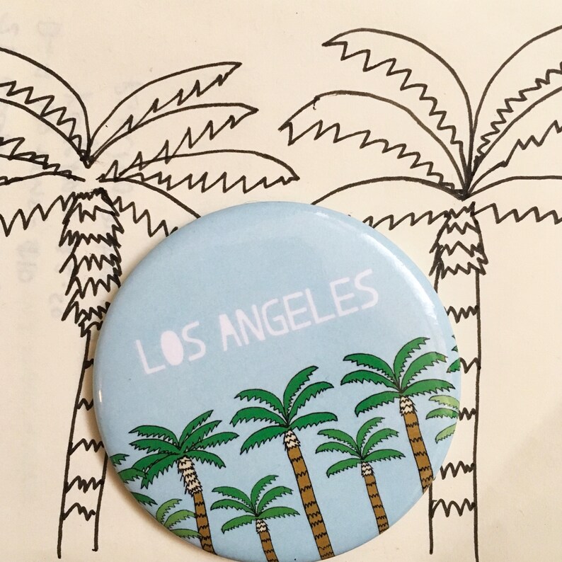 Los Angeles Magnet LA Palm Tree Trees California Souvenir - Etsy