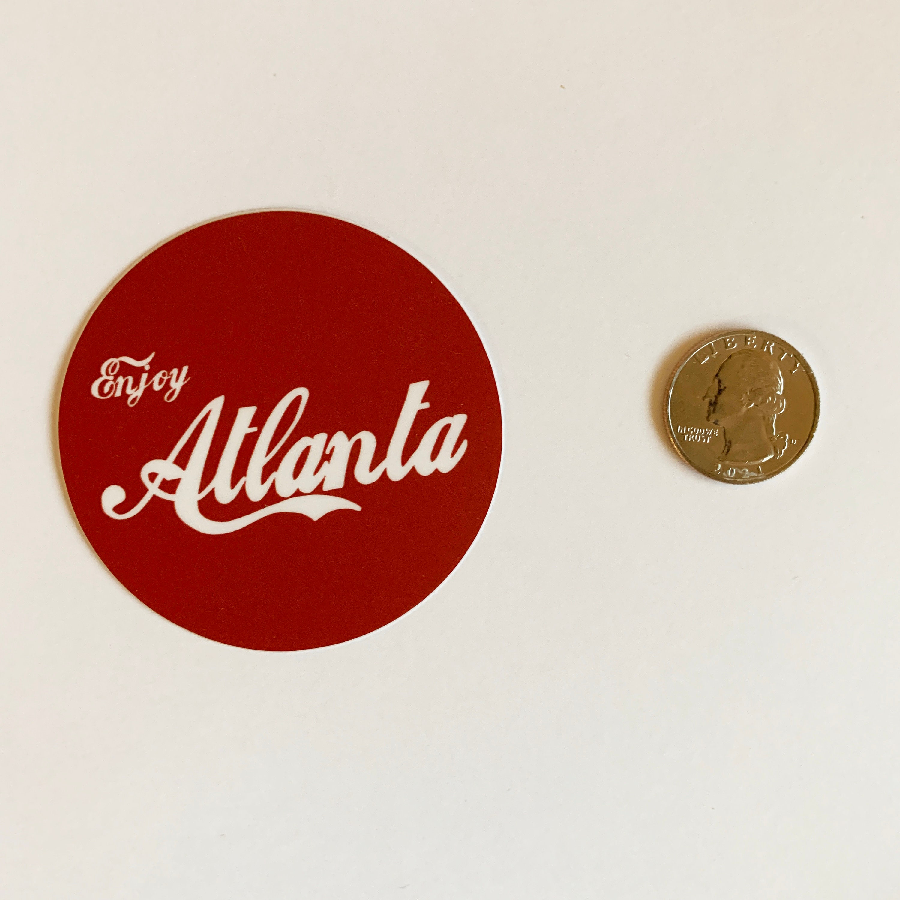 Atlanta Vinyl Sticker ATL Georgia Coke Coca-cola Banner | Etsy