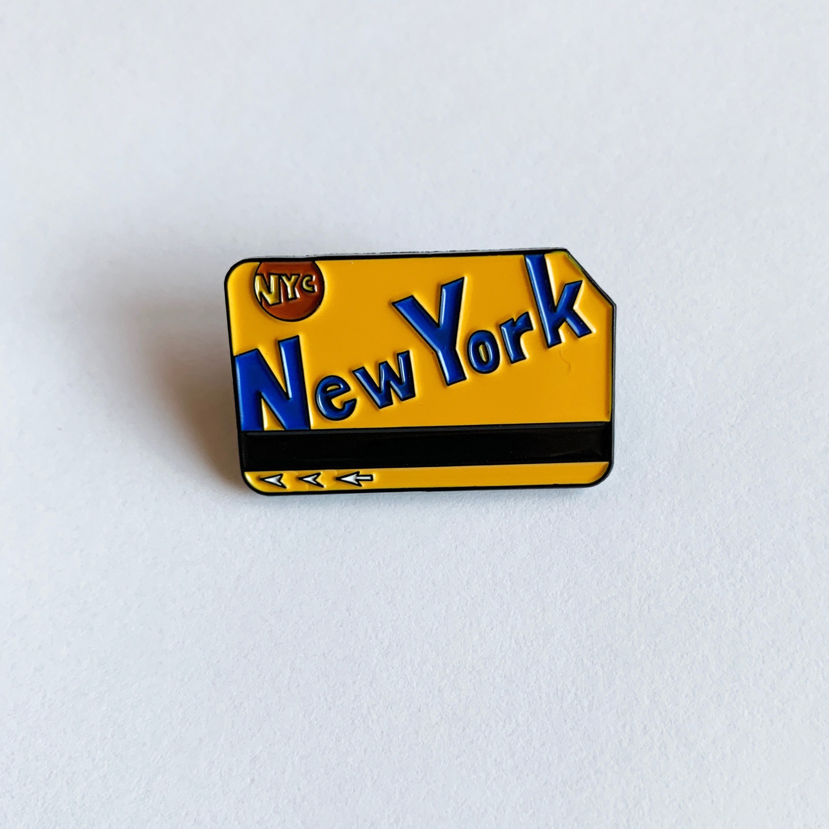 New York Subway Enamel Pin - NYC City Manhattan Brooklyn Harlem NY - Etsy