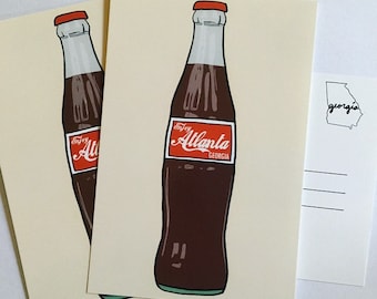 Coca Cola Postcards - Etsy
