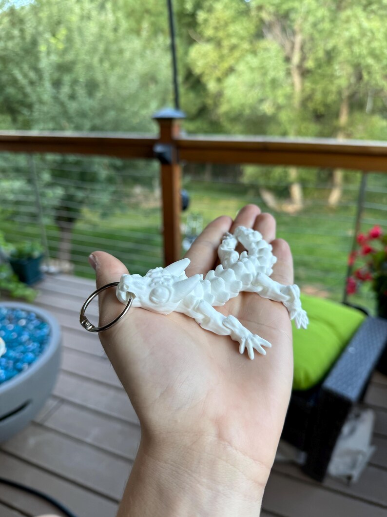 Articulated Gecko Keychain 3D Printed - Etsy