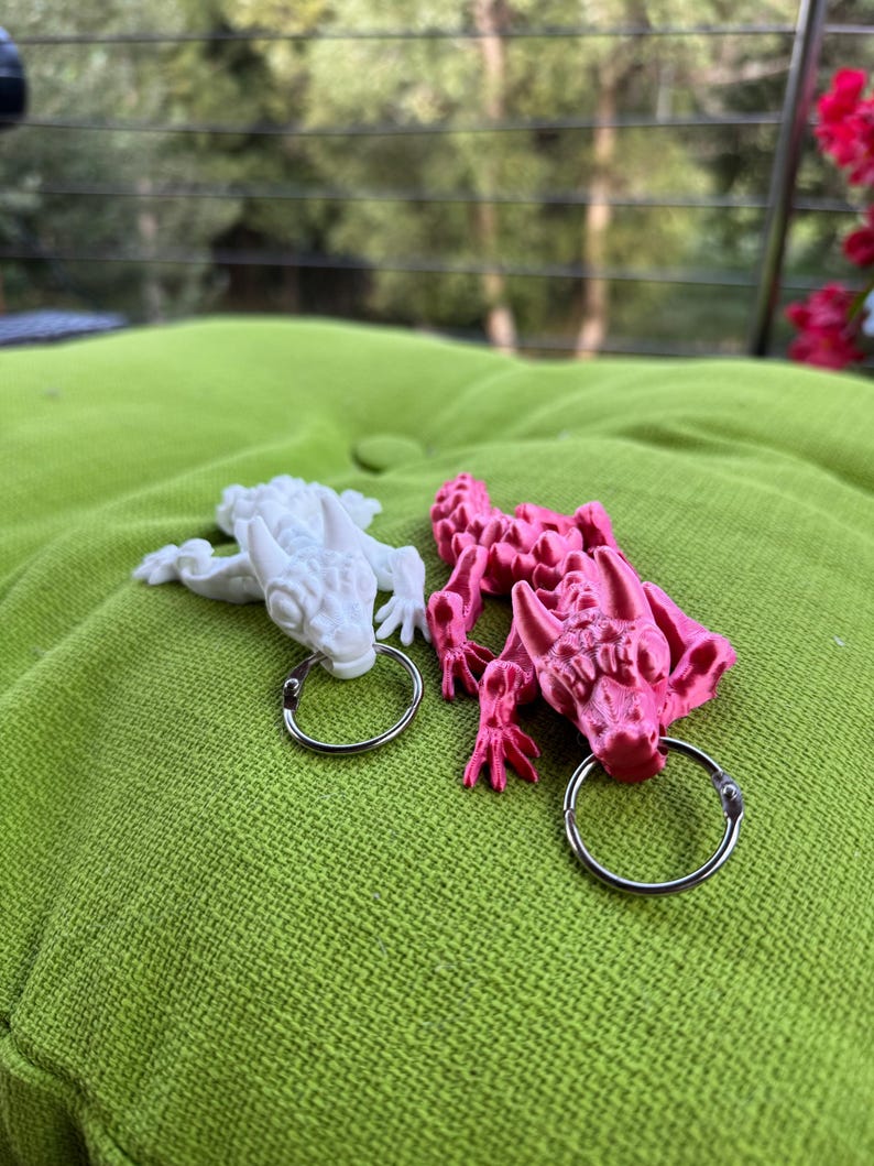 Articulated Gecko Keychain 3D Printed - Etsy