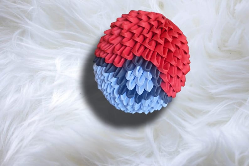 3D Origami Pokemon Pokeball - Etsy