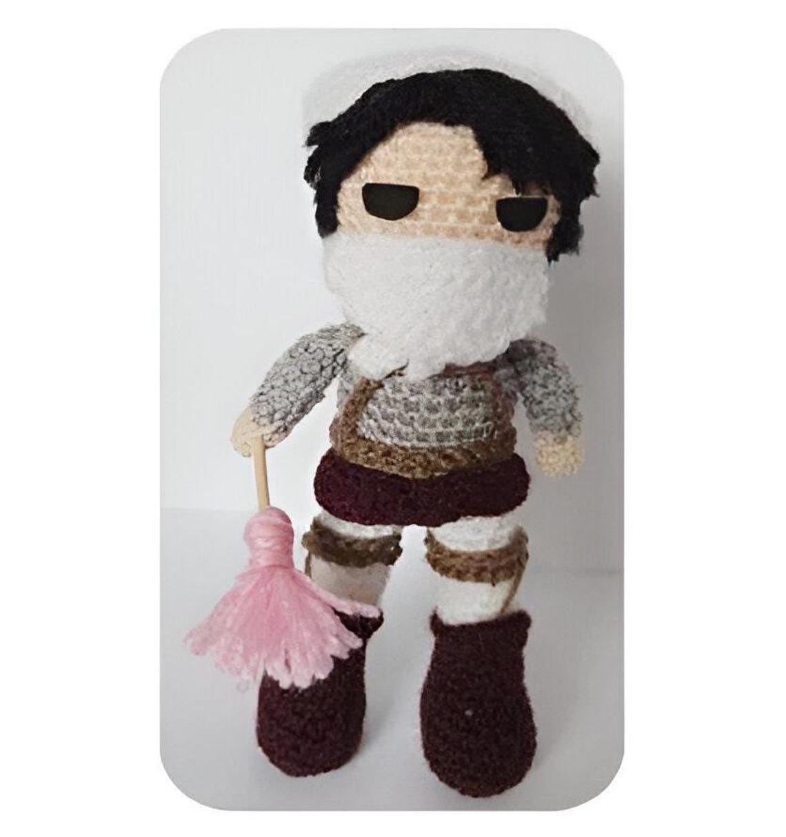 Cleaning Levi Amigurumi Pattern - Attack on Titan Crochet Pattern - Etsy