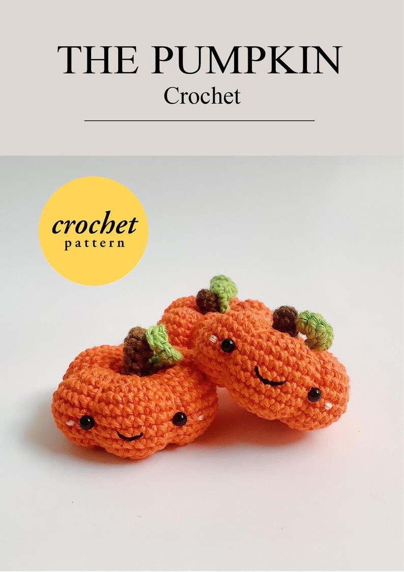 Halloween Pumpkin Crochet Pattern - DIY Amigurumi Decor - Etsy