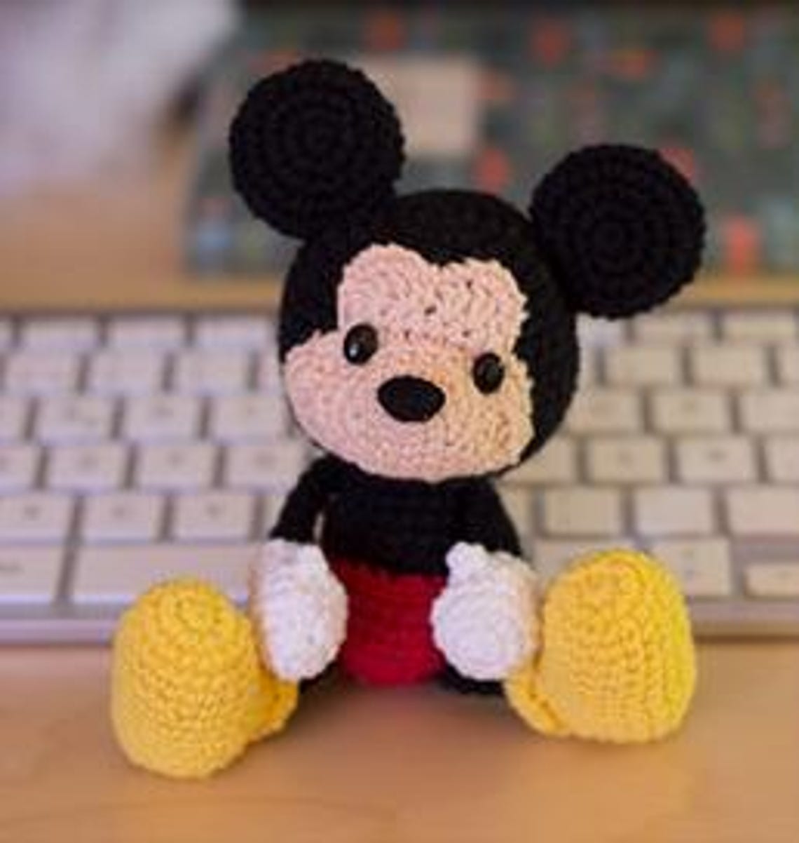 Crochet Mickey Mouse Amigurumi Pattern – Classic Cartoon DIY - Etsy