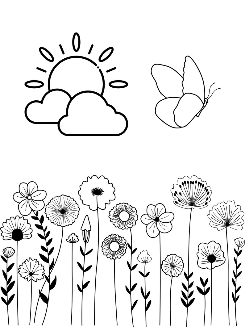 10 Magical Coloring Sheets - Etsy