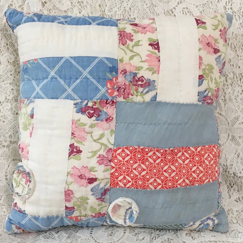 Patchwork Pillow - Etsy