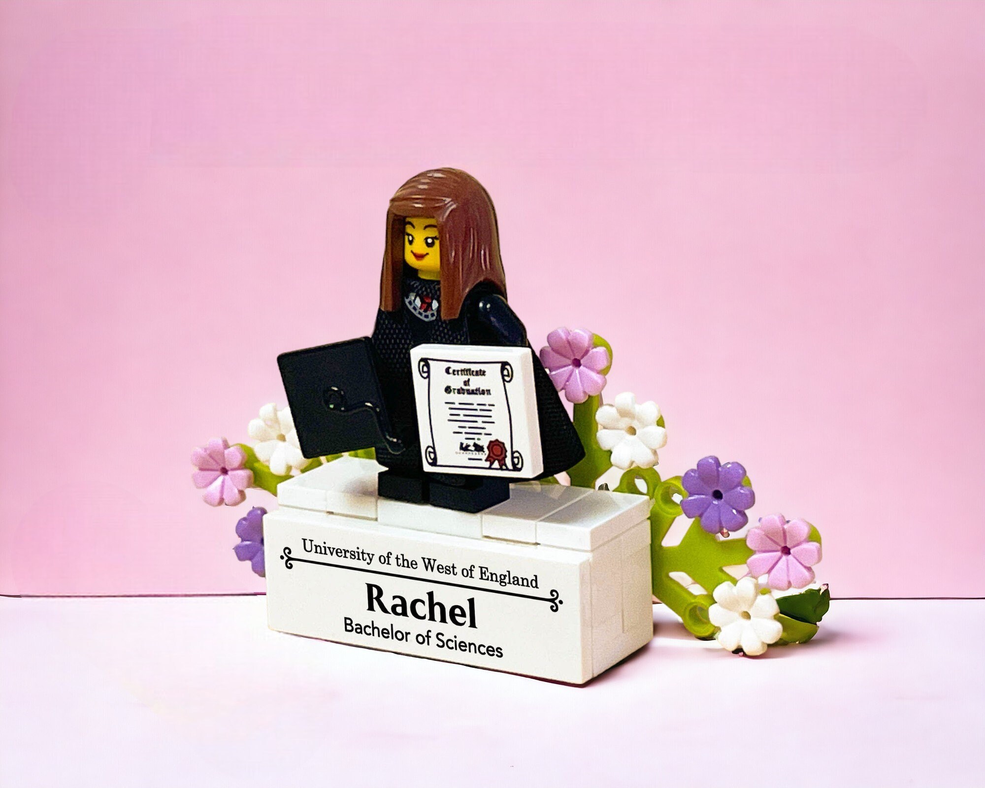 Custom Lego Graduation Gift Personalised University College Graduation ...