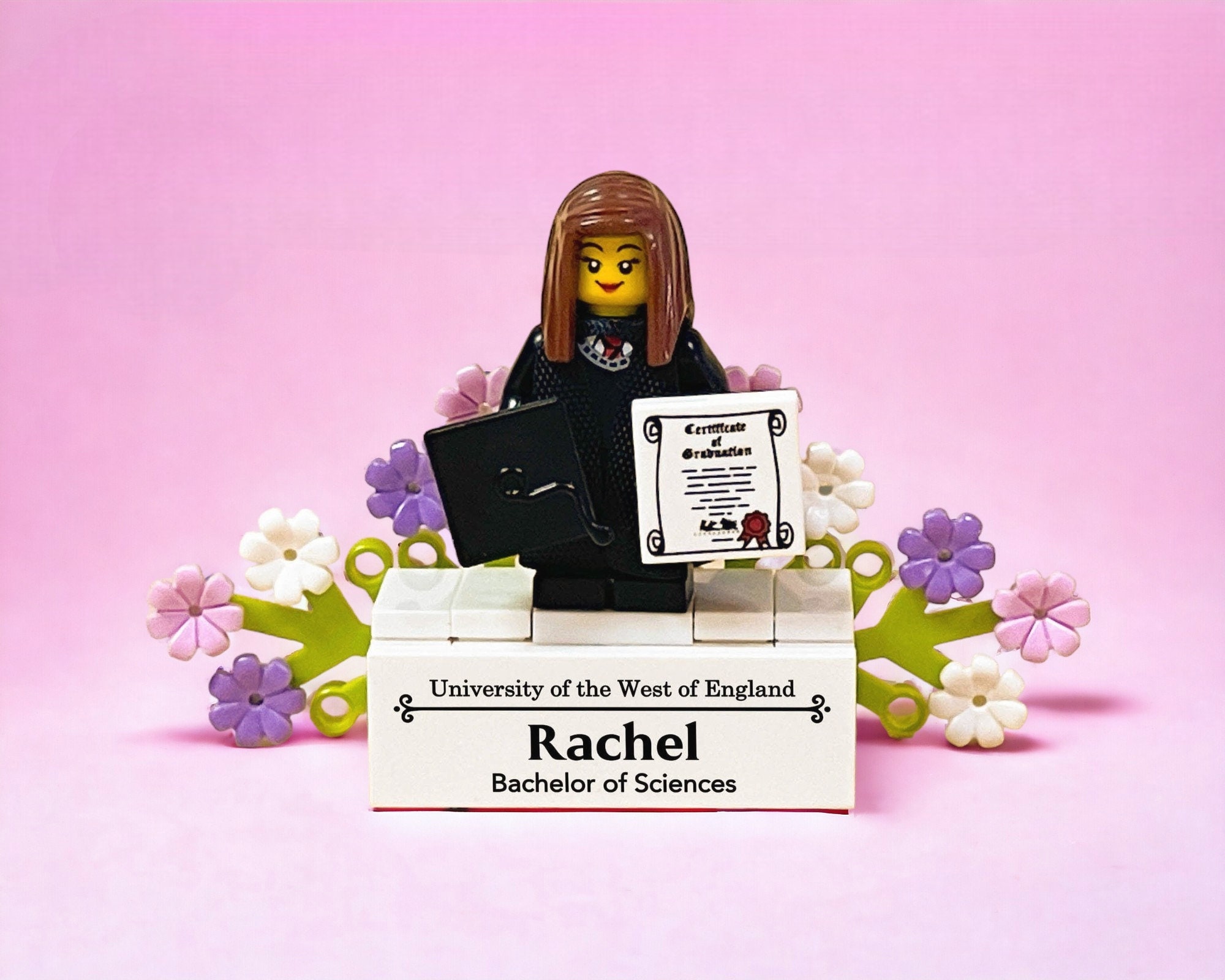 Custom Lego Graduation Gift Personalised University College Graduation ...