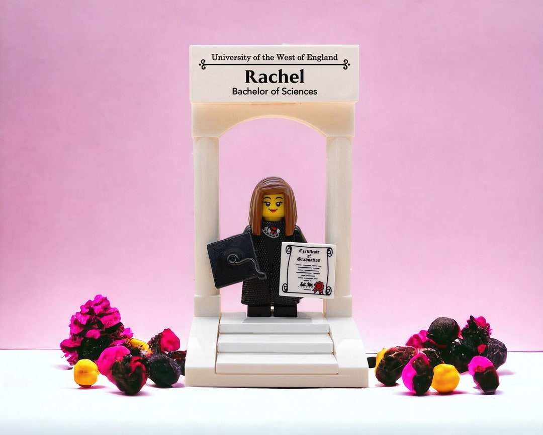 Custom Lego Graduation Gift Personalised University College Graduation ...