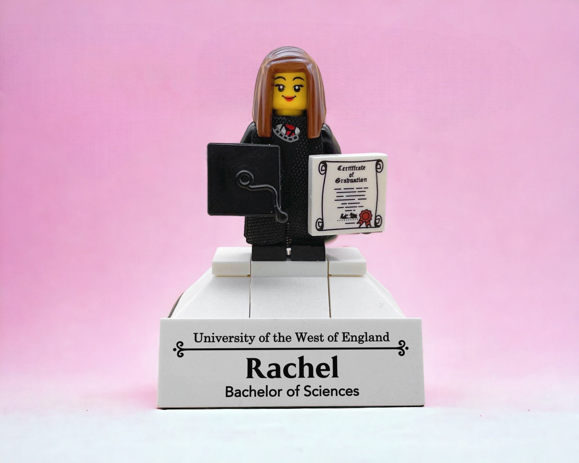 Custom Lego Graduation Gift Personalised University College Graduation ...
