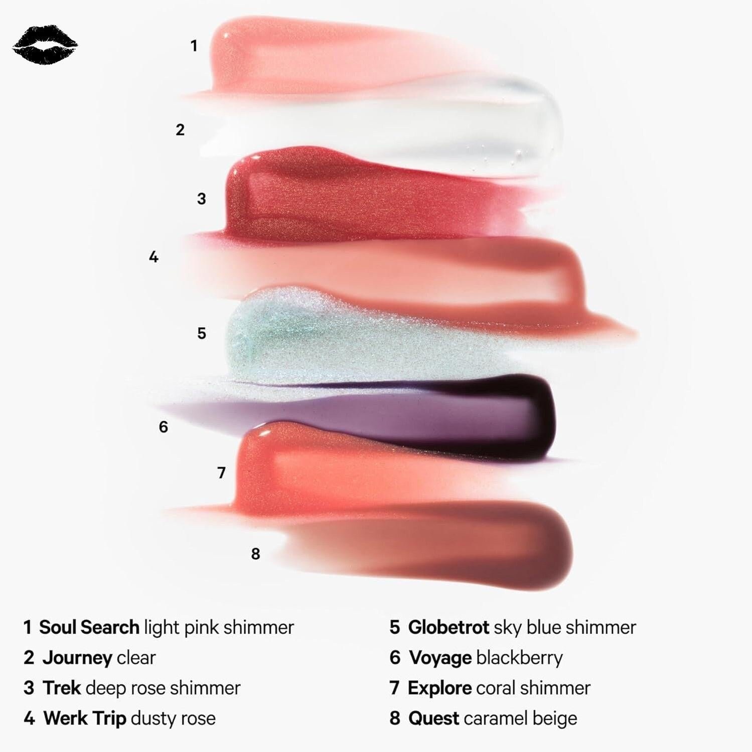 Odyssey Lip Oil Gloss, Explore coral Shimmer 0.2 Oz Semi-sheer, High ...