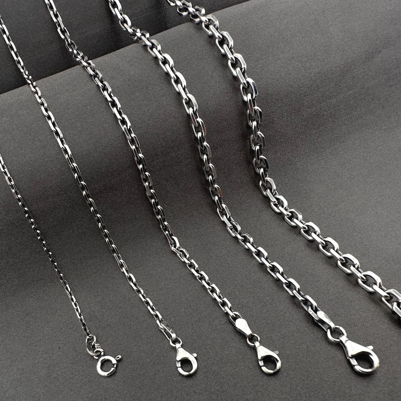 Real Silver Chains - Etsy