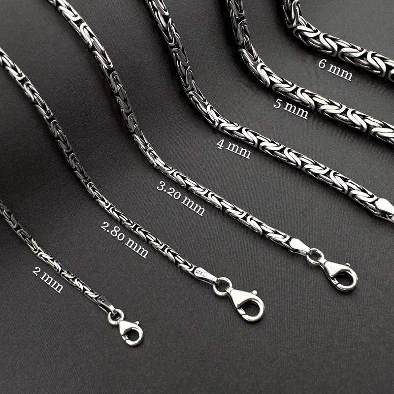 925 Silver Men Chain - Etsy