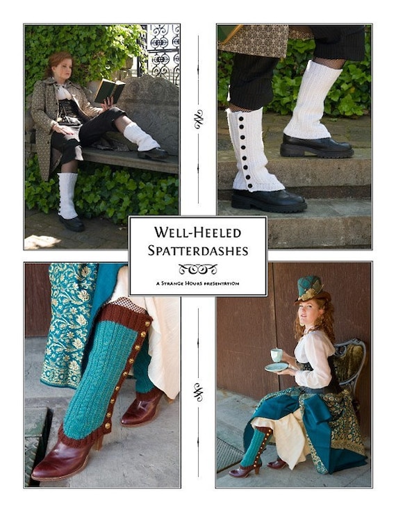 Well-heeled Spatterdashes Knitting Pattern | Etsy