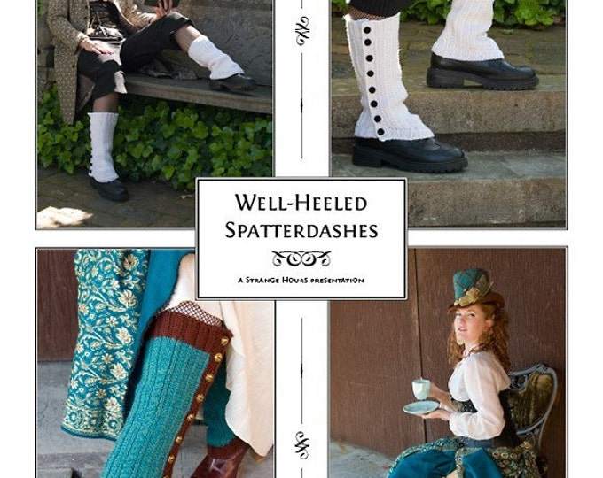 Well-heeled Spatterdashes Knitting Pattern - Etsy