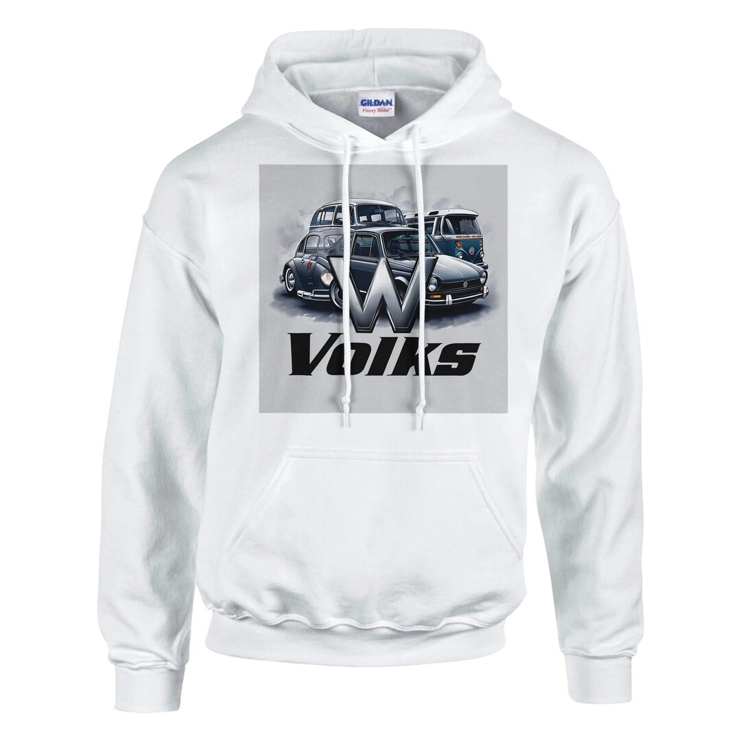 Vintage Vw-inspired Hoodie - Classic Volkswagen Beetle, MK1 Golf & VW ...
