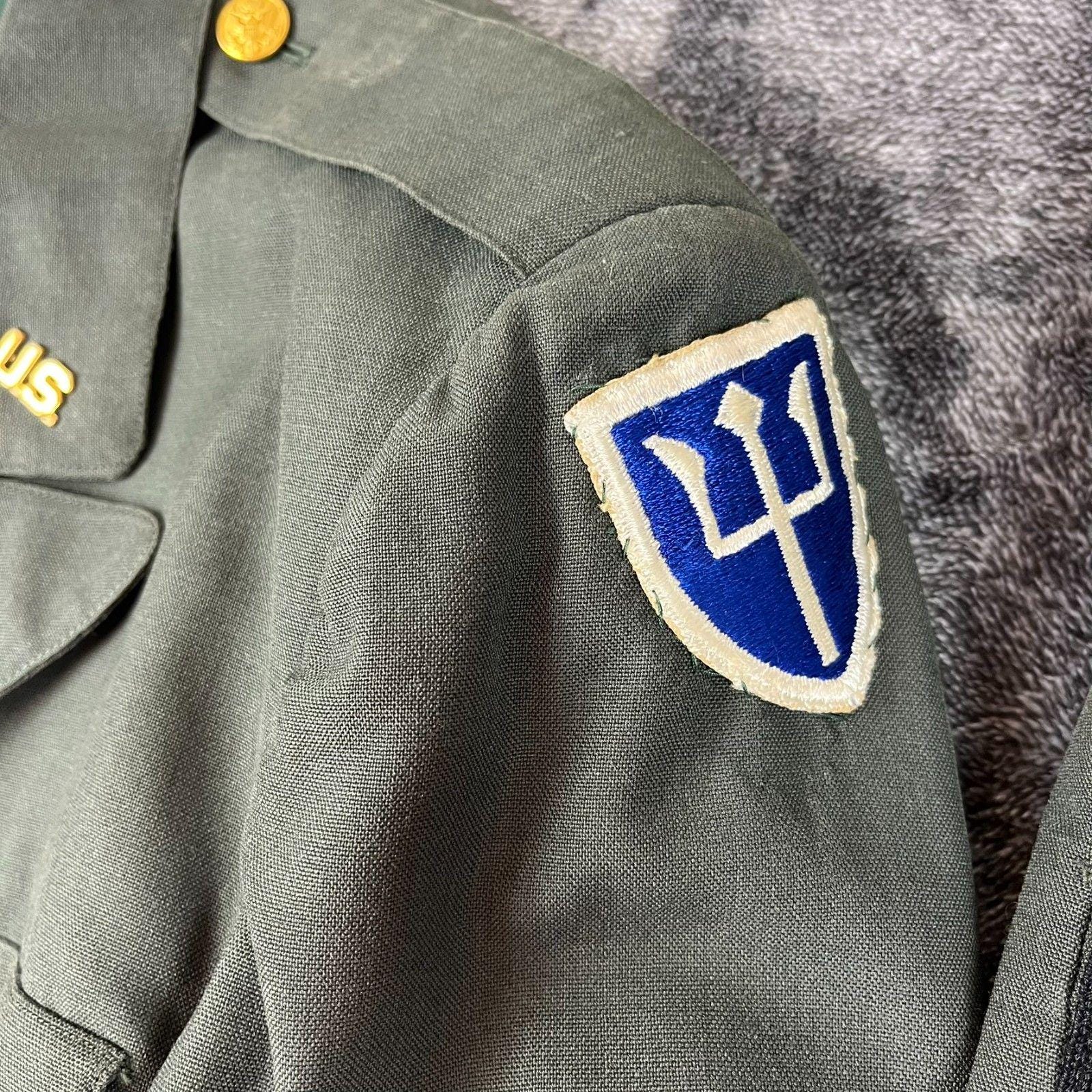 Vtg Vietnam War U.S Army AG-344 Tropical Wool Blend Uniform Two Piece ...