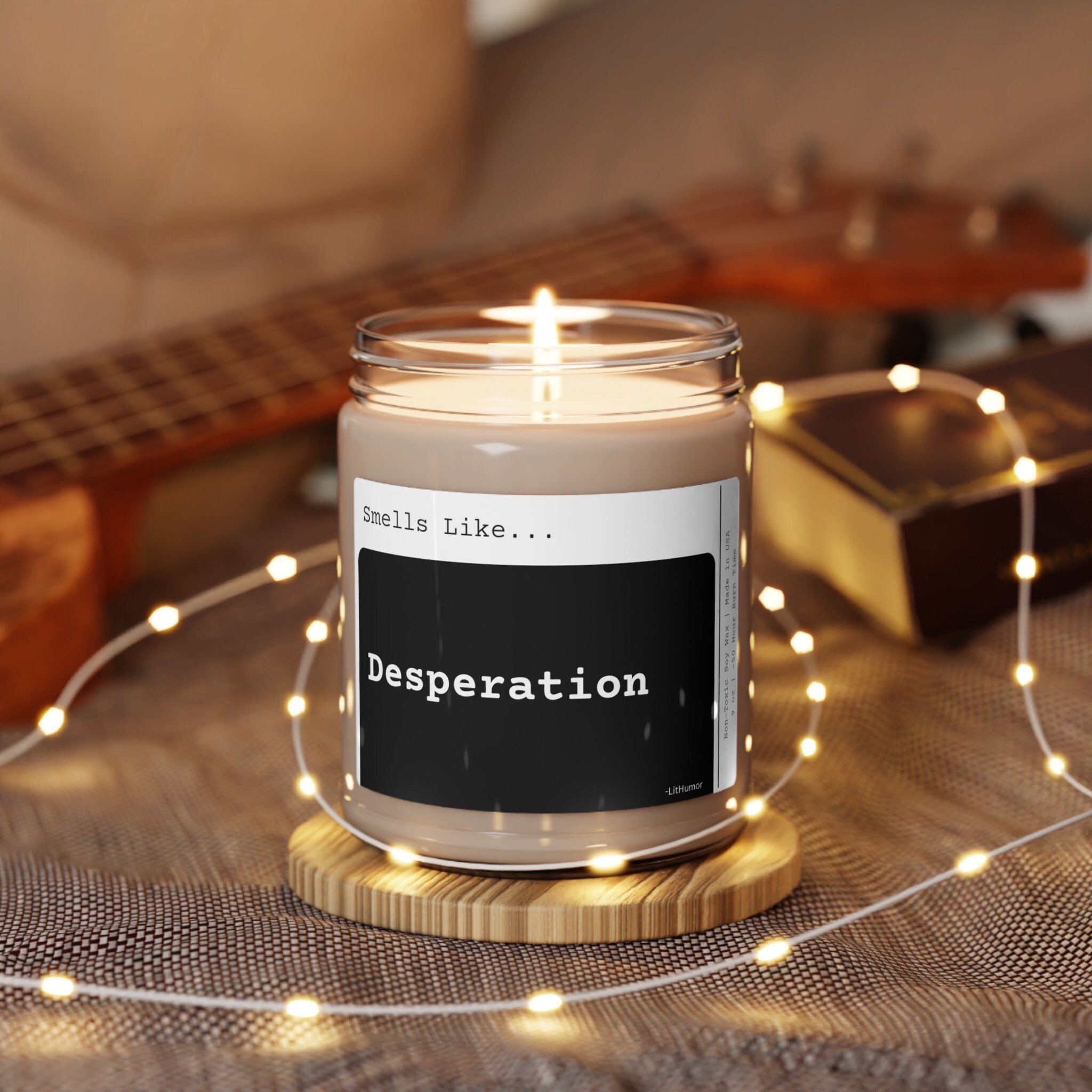 Desperation Funny Candle Gag Gift Scented Soy Candle, 9oz - Etsy