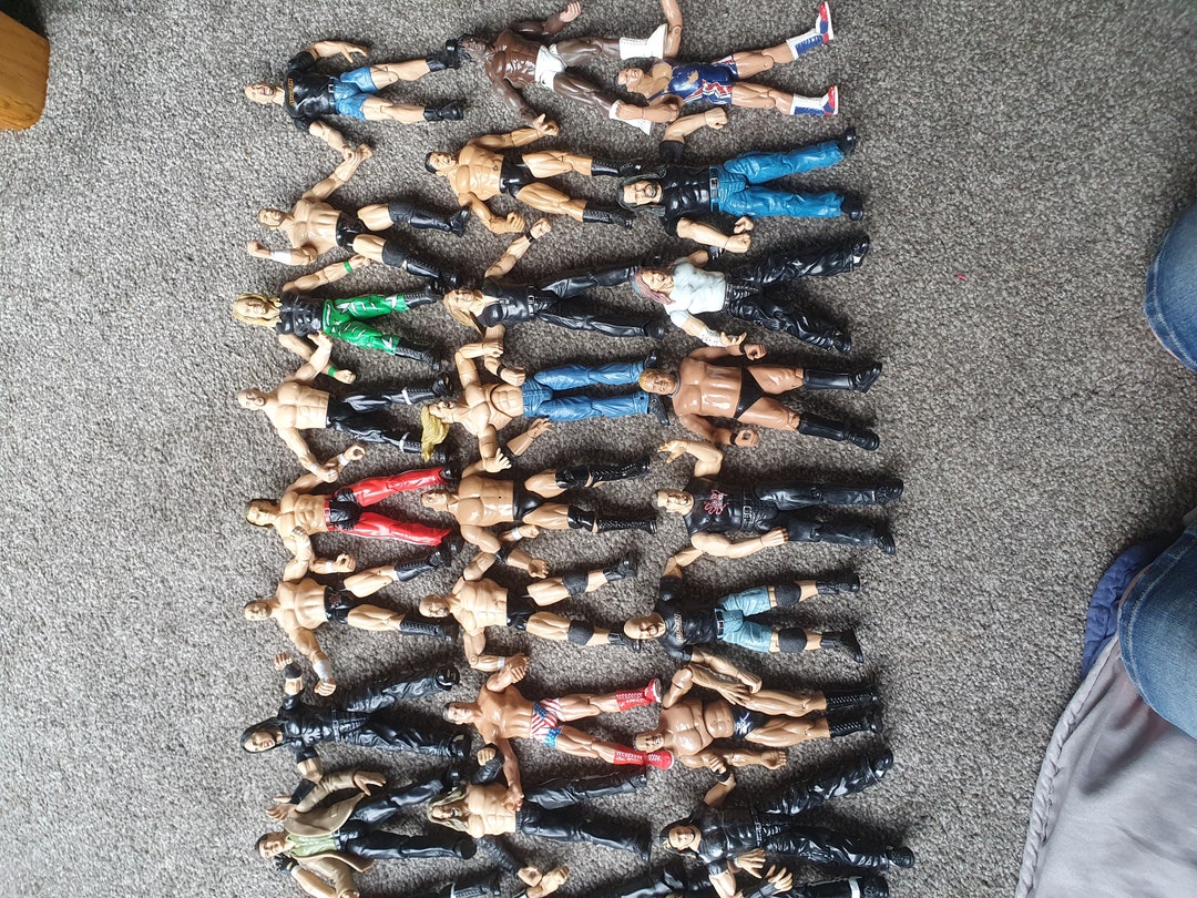 27 X Titan Tron WWE Wrestling Figures. the Rock, Stone Cold Steve ...