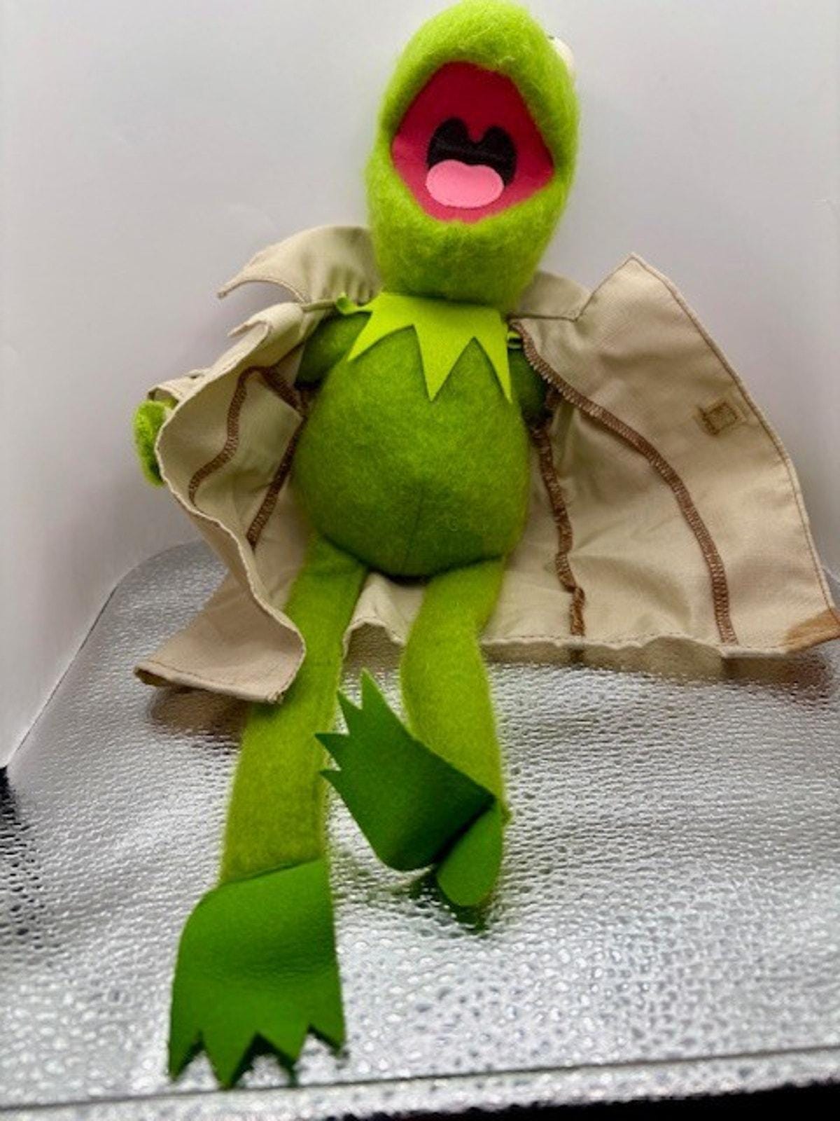 Kermit the Frog Jim Henson Muppet 1981 Fisher Price Toys Plush Doll ...