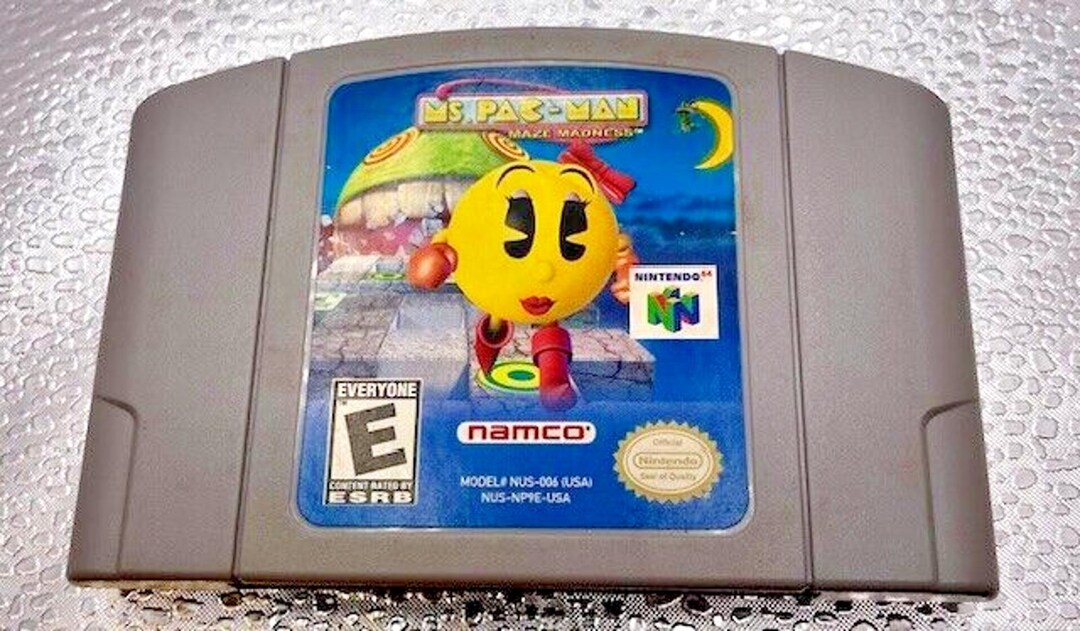 Nintendo Ms. Pac-man Maze Madness 1997 Nintendo 64 - Authentic - Etsy