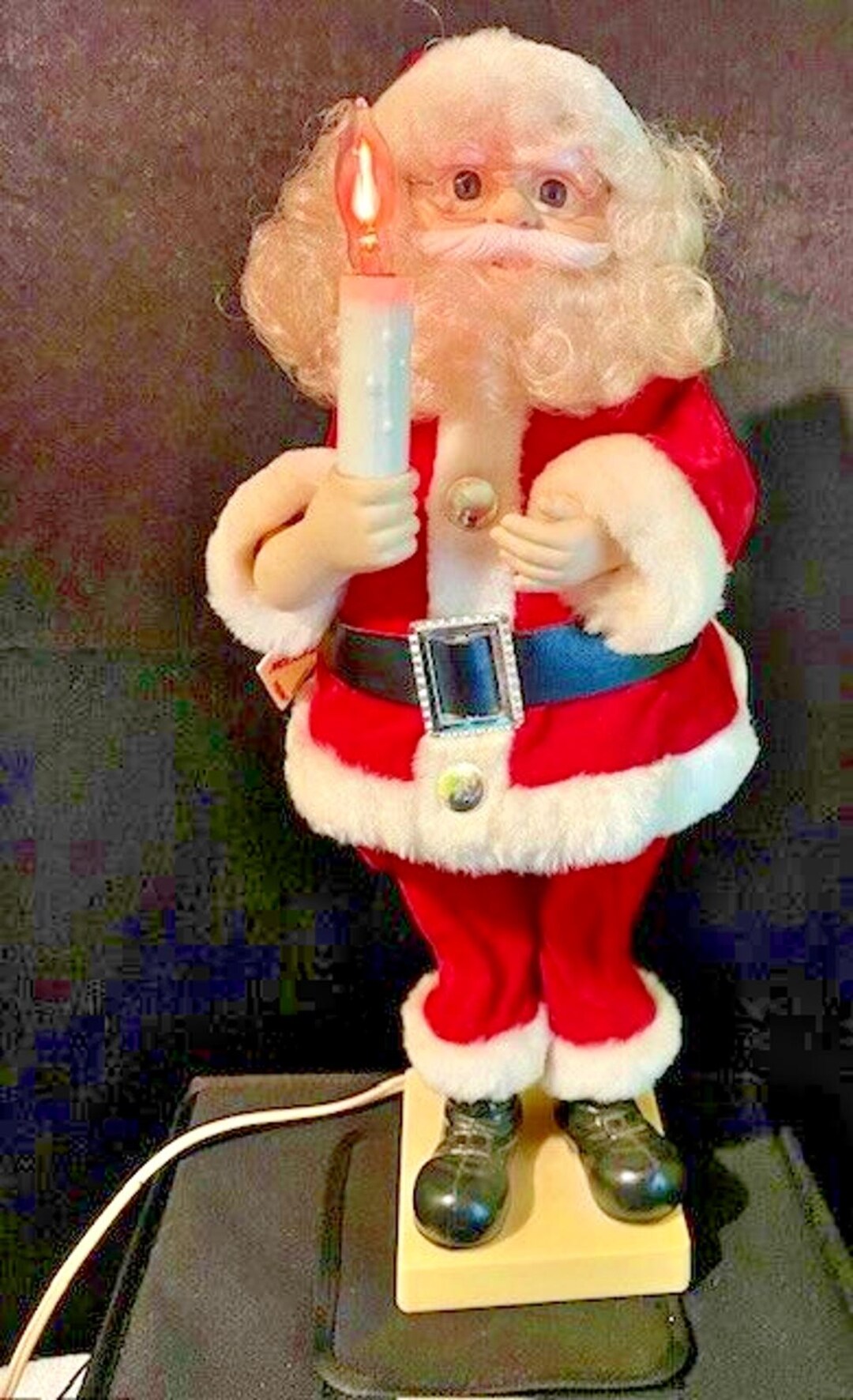 Vintage Animated Santa Claus 1995 Telco Motion-ettes 24" Tested Works ...