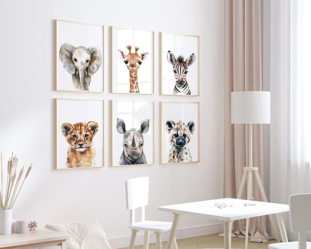 Safari Prints| Nursery Baby Room Decor| Safari Nursery Decor| Safari ...