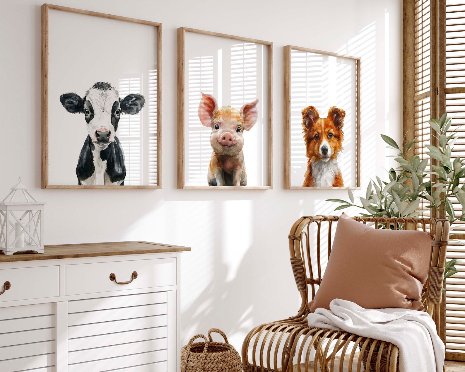 Farm Nursery Print Set of 3 Prints Farm Prints Animal Farm Prints ...