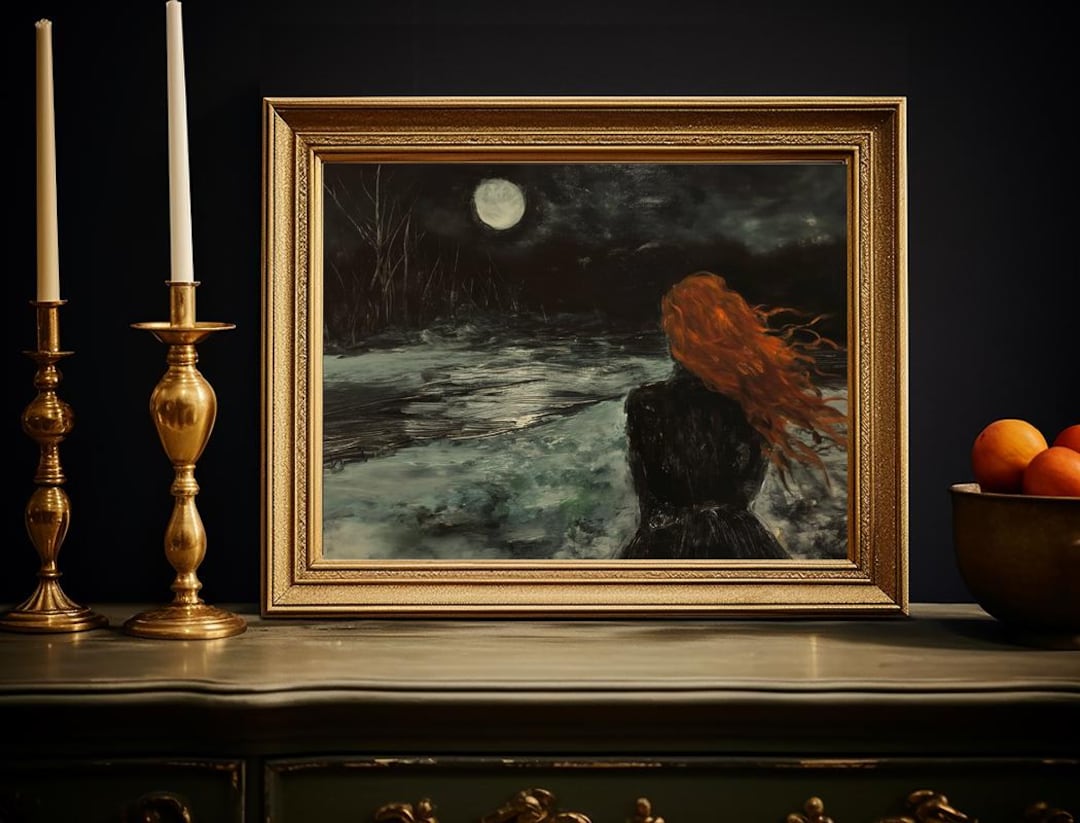 Moody Wall Art| | Dark Academia Decor | Moody Room Framed Art | Moody ...