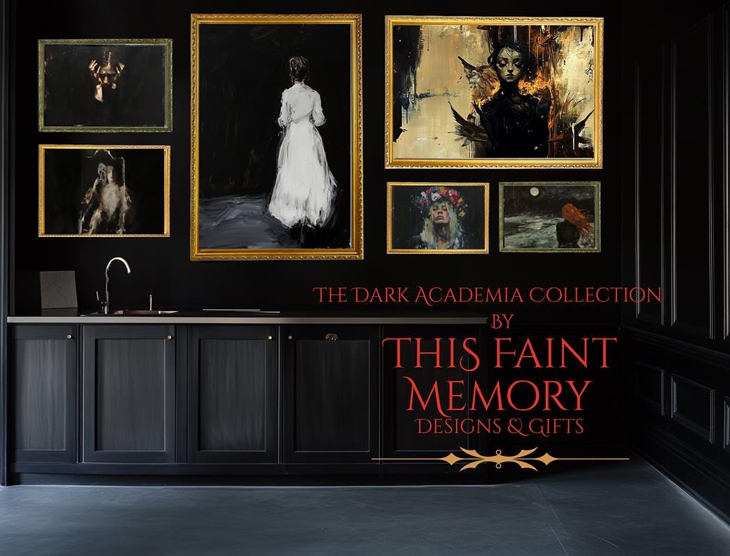 Moody Wall Art| | Dark Academia Decor | Moody Room Poster Art | Moody ...