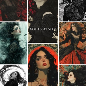 Goth Slay (set 1): A Collection of Gothic Portraiture - Etsy