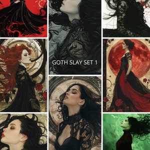 Goth Slay (set 1): A Collection of Gothic Portraiture - Etsy
